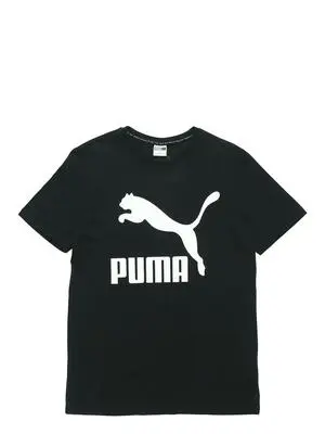 PUMA Classics Logo Sports Short Sleeve Tee - Black