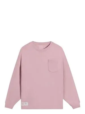 LI-NING Chinese Color Pocket Long Sleeve T-shirt - Pink