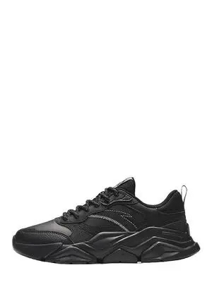 ANTA Casual Lace-up Sneakers - Black/grey