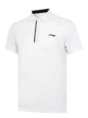 LI-NING Training Polo Shirt 'white Black - White/black
