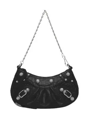 BALENCIAGA Balenciaga Le Cagole Mini Bag With Chain Crocodile Embossed