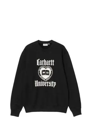 Carhartt Work In Progress University Fleece Sweatshirt - Black