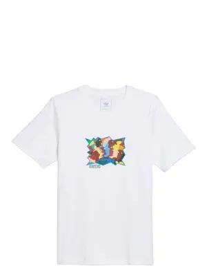 ADIDAS Adidas Mettz World Peeps Short Sleeve Tee 'chalky Brown Multicolor'
