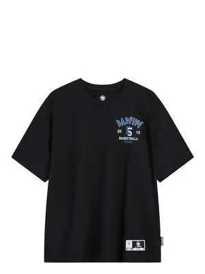 LI-NING Badfive Logo T-shirt 'black - Black/blue