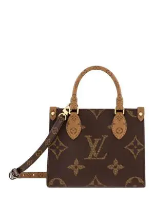LOUIS VUITTON Onthego Bb Monogram Reverse Canvas Handbag - Brown