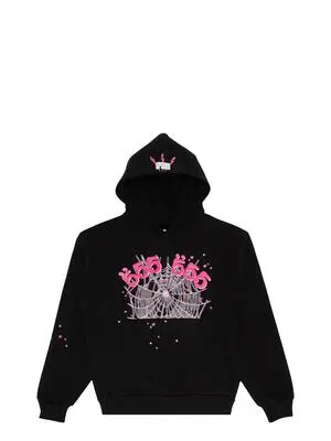 SP5DER SP5DER Angel Number Hoodie Black