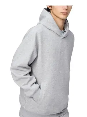 Uniqlo Oversized Cotton Hoodie - Grey