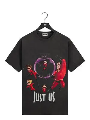 Kith X Disney Pixar The Incredibles Just Us Vintage T-shirt - Black