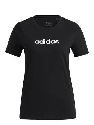 Adidas Neo Essentials Logo Print T-shirt - Black