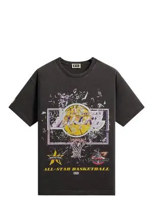 Kith For Nba All-star Los Angeles Lakers Shattered Backboard Vintage T-shirt - Black