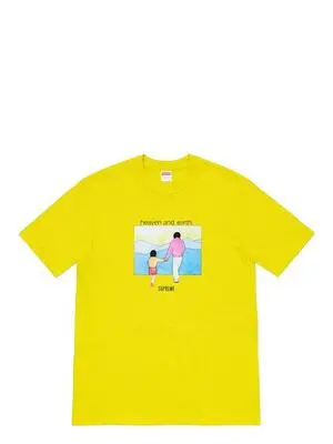 Supreme Fw19 Week 1 Heaven And Earth Sulfer Tee - Yellow