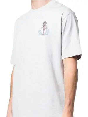 PALACE Rolls P3 Back Logo Gradient Large Triangle Printing Short Sleeve Gray - Grey