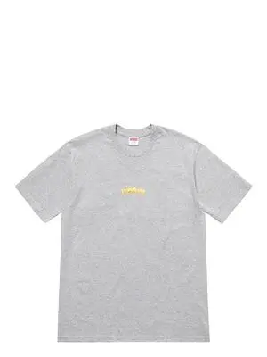 Supreme Ss19 Fronts Tee Heather Round Neck Pullover Short Sleeve Gray - Grey