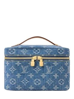 LOUIS VUITTON Monogram Denim Vanity Case - Blue