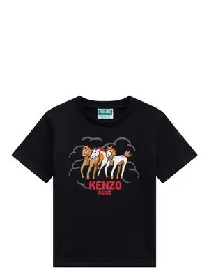 Kenzo Lunar New Year" Graphic T-shirt - Black