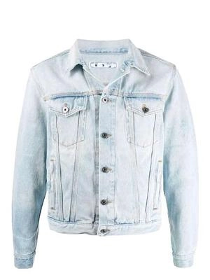 Off-White Off-White FW21 Arrow Printing Denim Jacket Blue