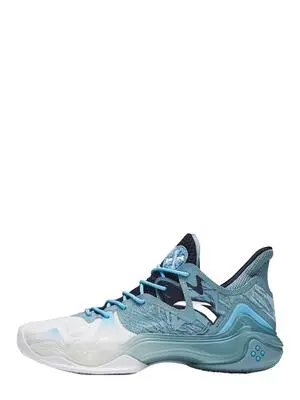 ANTA Shock Wave 4 "husky" Athletic Sneakers - Blue/white/black