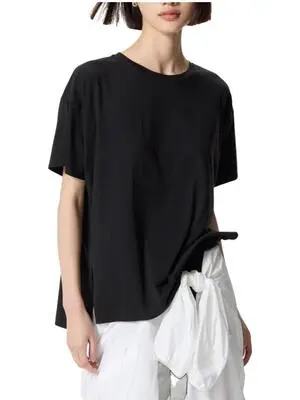Uniqlo Seamless Crew Neck Short Sleeve T-shirt - Black
