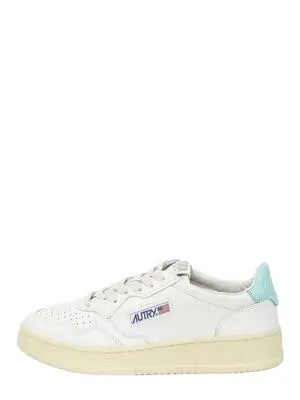AUTRY AUTRY Medalist Low Top Sneakers Leat/white/turquoise