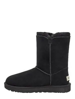 UGG UGG Bailey Button Charm Metallic Alphabet Boot Black