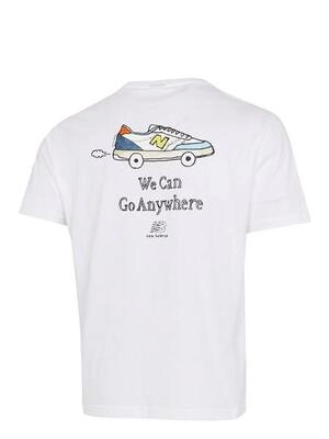 NEW BALANCE Graphic Tee - White/black