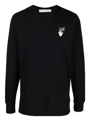 Off-White Long Sleeve Caravaggio Print T-shirt - Black
