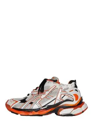 Balenciaga Runner Sneakers - White/black/orange