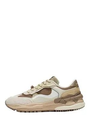 LI-NING Li-Ning Counterflow Casual Lace-Up Sneakers White/brown/beige