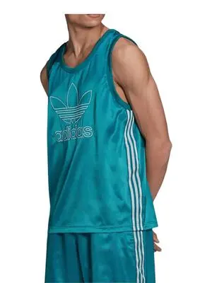 Adidas Originals Embroidered Round Neck Sleeveless Vest - Default Colorway