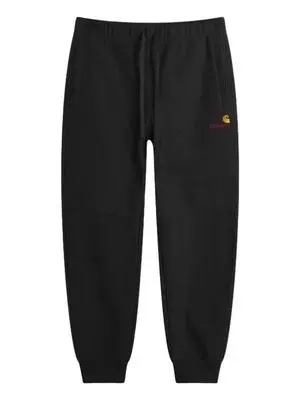 Carhartt Work In Progress American Script Fleece Jogging Pants - Black