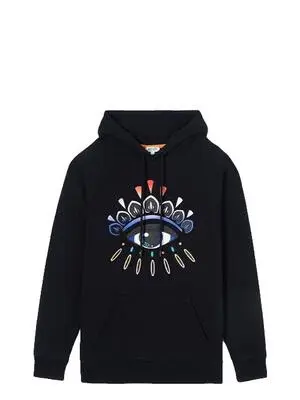 Kenzo Eye Pattern Hoodie - Black