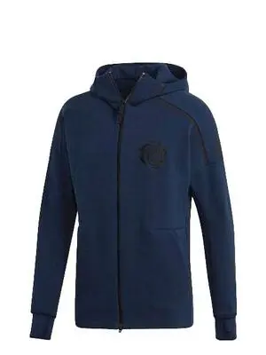 Adidas Basketball Sports Hooded Jacket - Black
