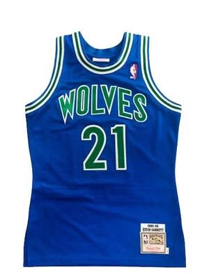 Mitchell & Ness Nba Authentic Kevin Garnett Minnesota Timberwolves 1995-96 Jersey - None