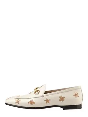 Gucci Gucci Jordaan Embroidered Leather Loafers Default Color
