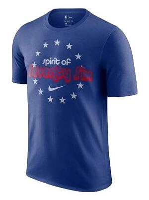 Nike Philadelphia 76ers Edition Short Sleeve Tee - Blue