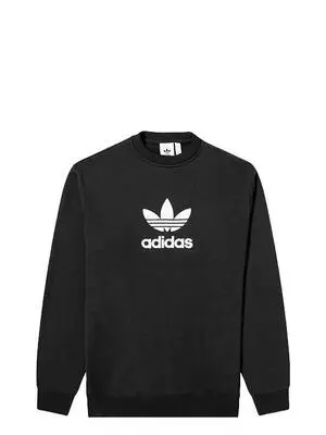 Adidas Originals Premium Chest Logo Crewneck Pullover - Black