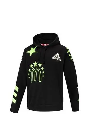 Adidas Adidas Mcdonald Logo Printing Hoodie Black