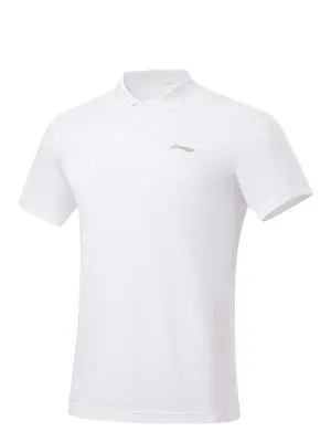 LI-NING Logo Training Polo Shirt - White