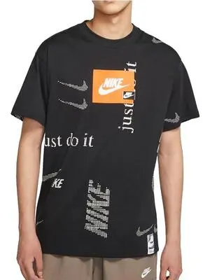 Nike Pattern Short Sleeve Tee - Black