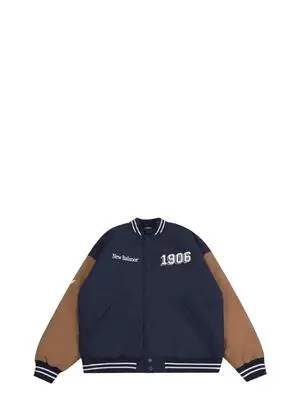 NEW BALANCE Varsity Jacket - Navy/tan