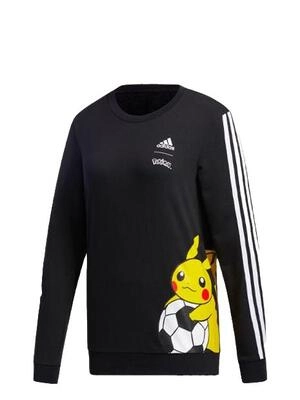 Adidas X Pokemon Graphic Crewneck Sweatshirt - Black