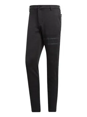 ADIDAS Adidas Solid Color Button Slim Fit Sports Pants Men's Black