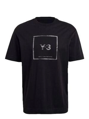ADIDAS Y-3 SS21 Short Sleeve T-Shirt With Reflective Square Logo
