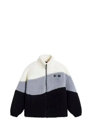 LI-NING Embroidered Color Block Polar Fleece Jacket - Multi-color