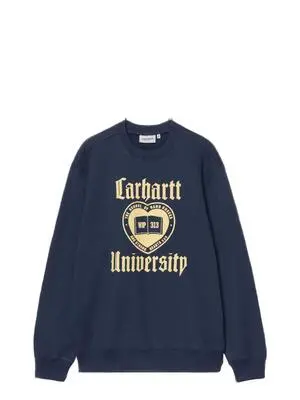 Carhartt Work In Progress Schooling Fleece Sweatshirt - Navy
