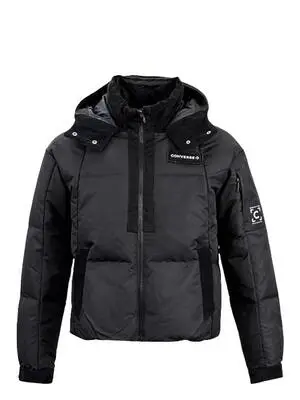 CONVERSE Short Down Puffer Jacket - Black