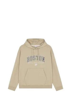 NEW BALANCE Sport Hoodie - Beige/white