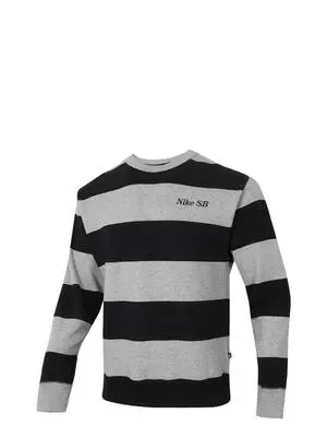 Nike Logo Stripe Crew Neck Long Sleeve Top - Multi-color