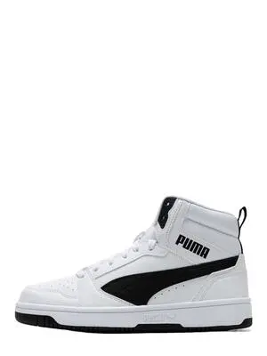 PUMA Rebound V6 High Top Sneakers - Puma White-puma Black-shadow Gray-puma White