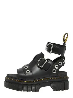 Dr. Martens Ricki Hdw Buckled Platform Sandals - Black